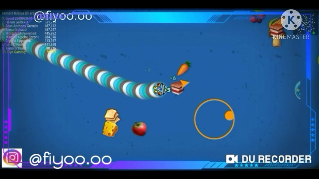 bermain game ular ularan PART 3!!! - worms zone - YouTube