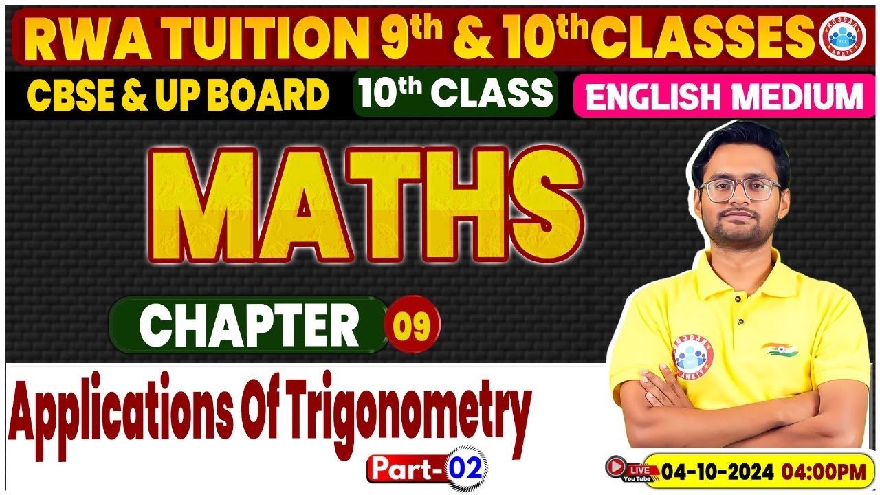 Class 10Th Maths Chapter 9 | Applications Of Trigonometry #2 | 10th BY Aakash Sir - YouTube