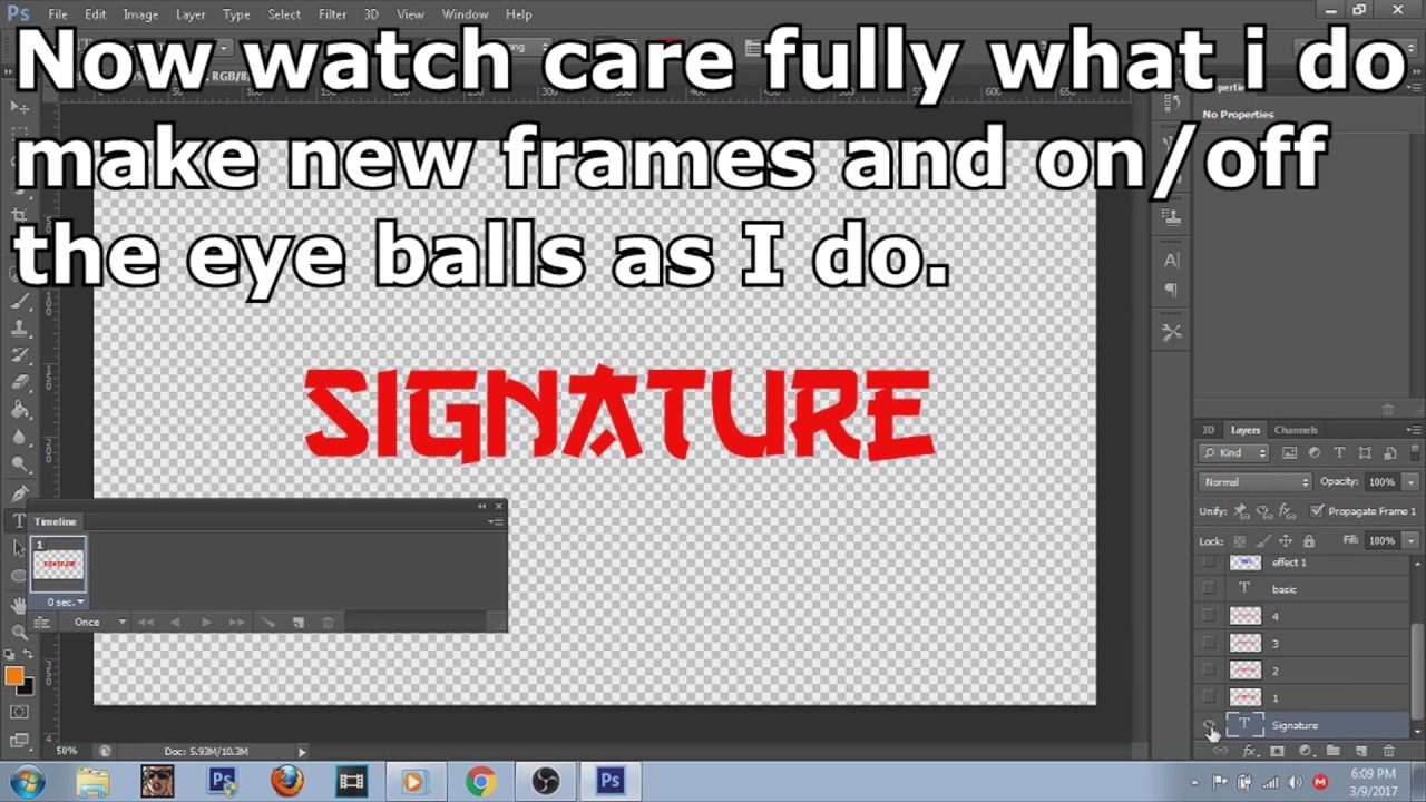 How to make a GIF signature / PHOTOSHOP TUTORIAL. - YouTube