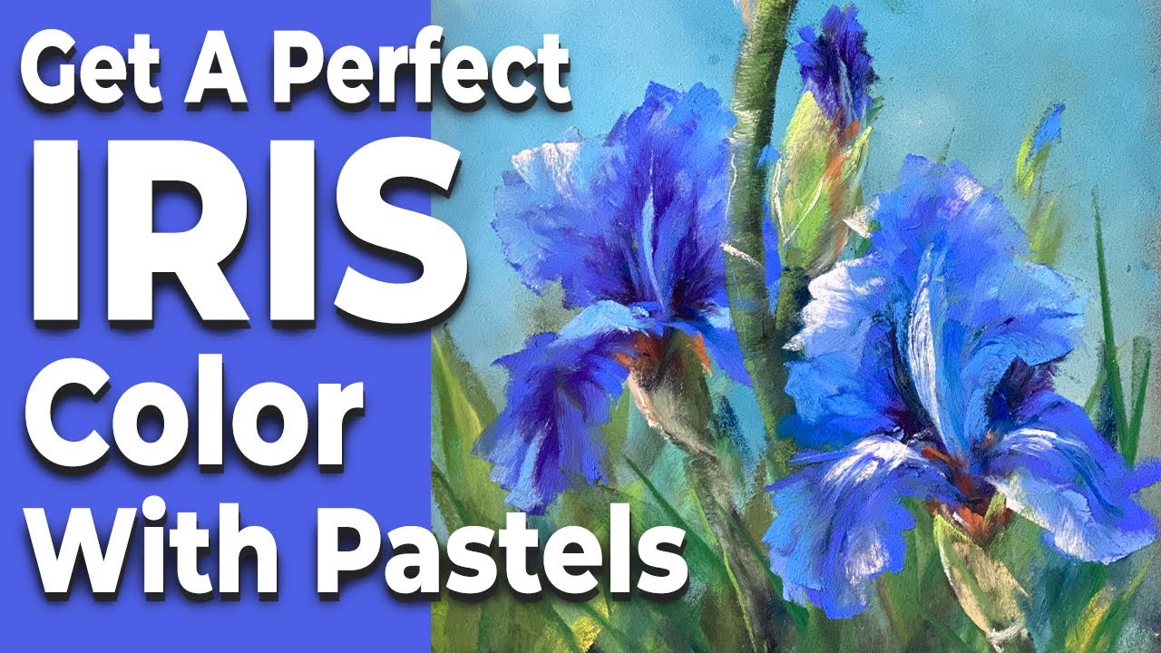 Get A Perfect Iris Color With Pastels. How to portray flowers in a ...
