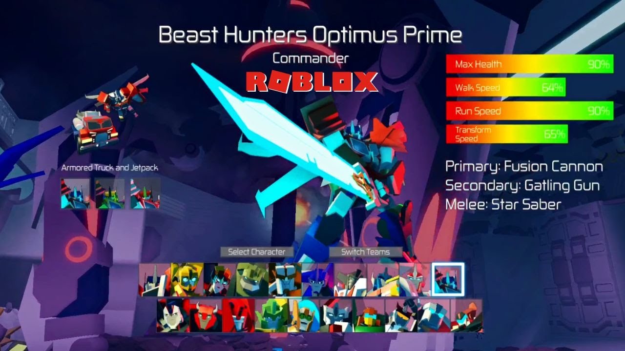 Roblox Transformers Prime | Beast Hunters Optimus Prime Showcase - YouTube