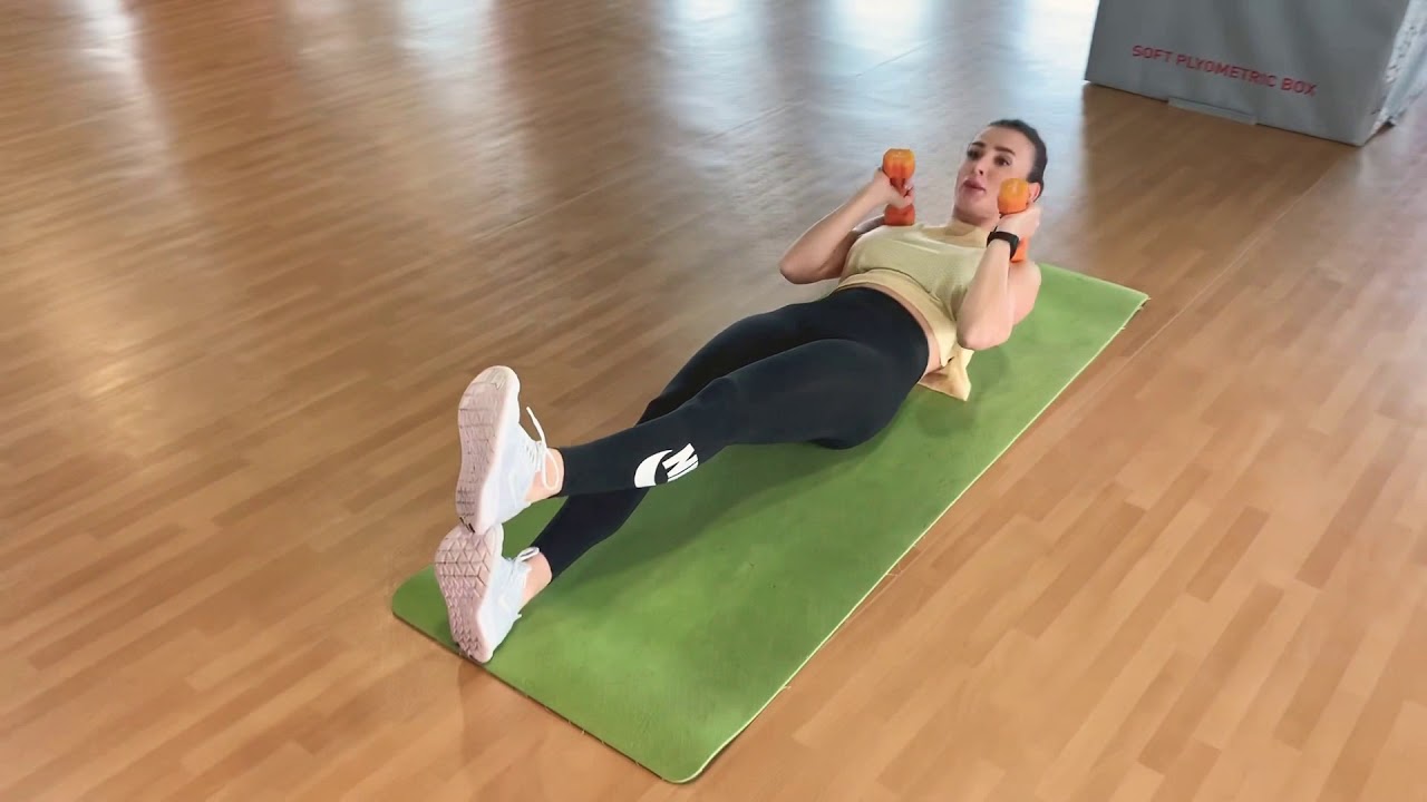 Cross leg Crunch - YouTube