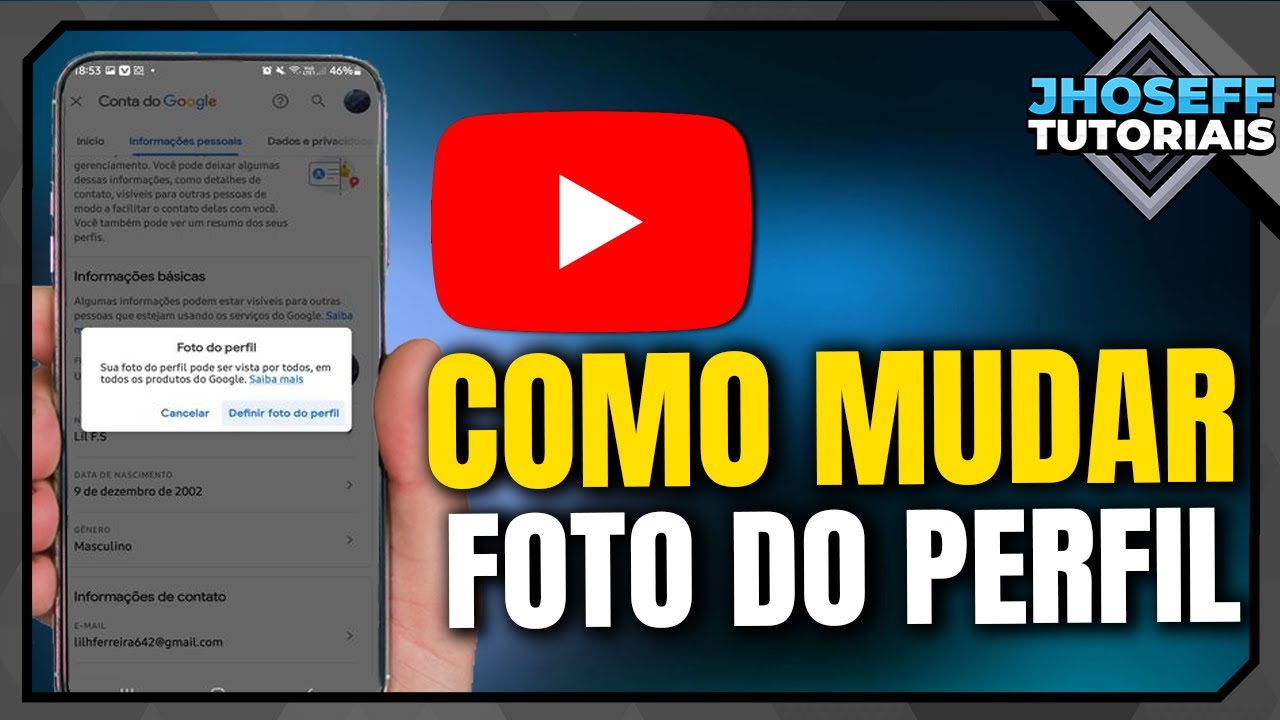 Como Trocar A Foto De Perfil Do Canal Do Youtube Atualizado Youtube