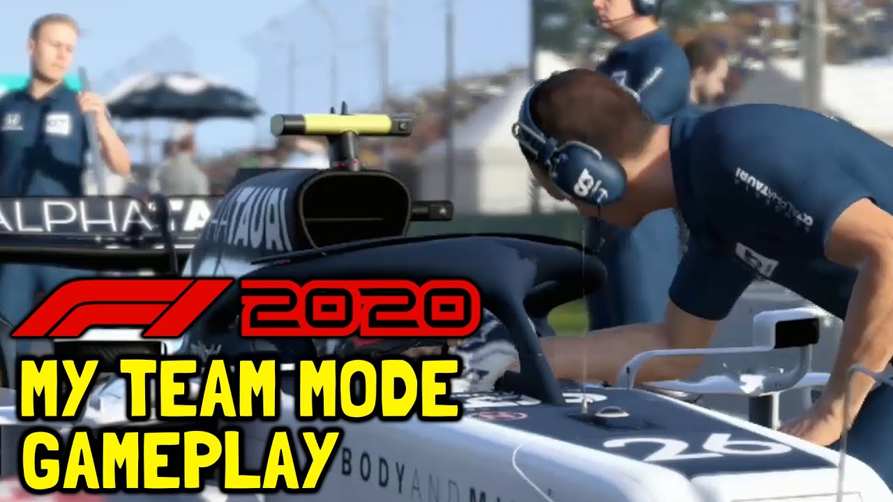 F1 2020 My Team Game Mode Gameplay - YouTube