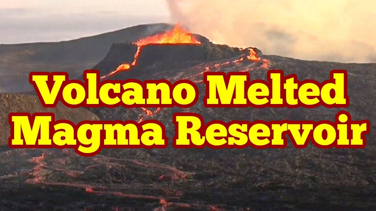 Volcano Has Melted A Magma Reservoir Within Earth Crust/ Iceland ...