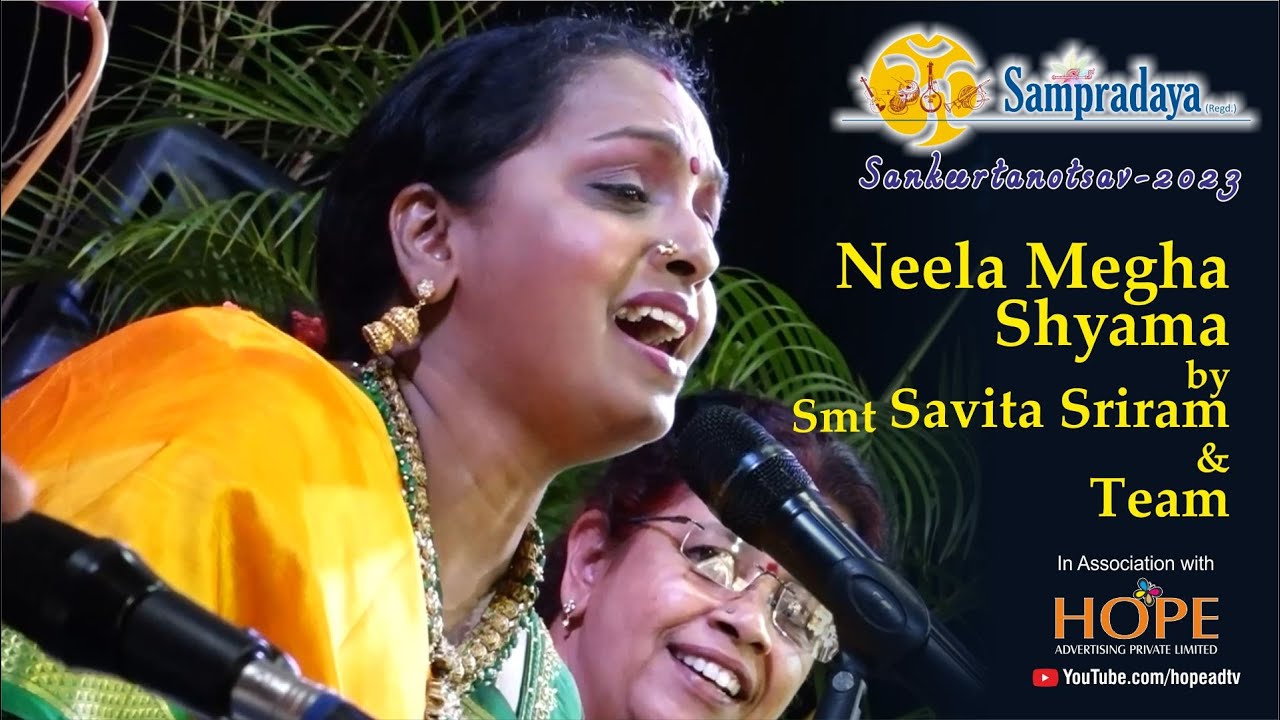 neela megha shyama by Smt Savita Sriram and team - YouTube