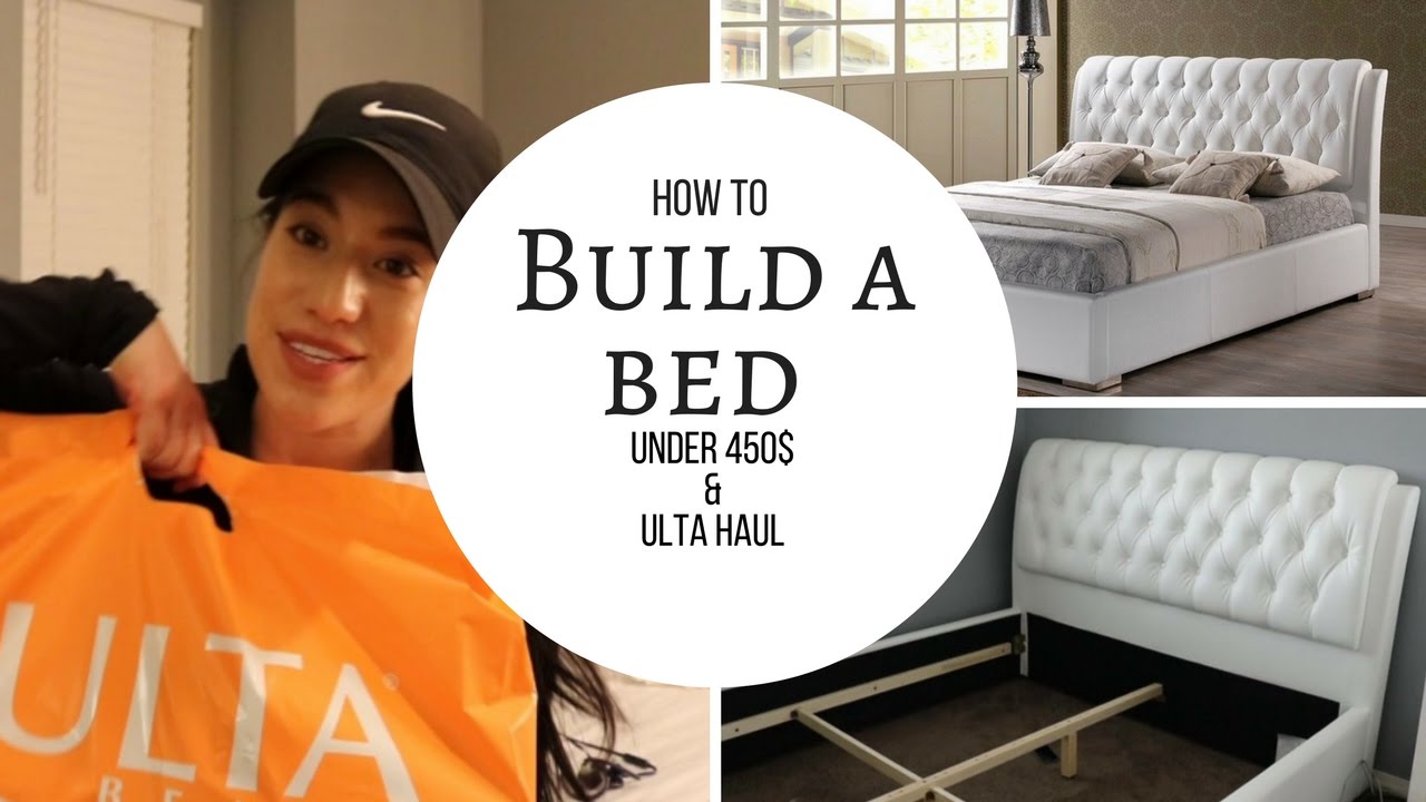 VLOG1 Unboxing new bed, putting it together, SMALL ULTA HAUL - YouTube