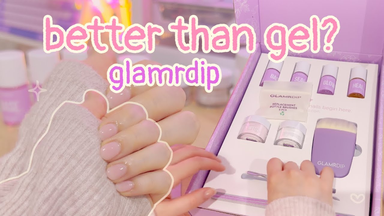 💅GLAMRDiP ASMR Unboxing & Review DIY Powder Dip System nails - YouTube