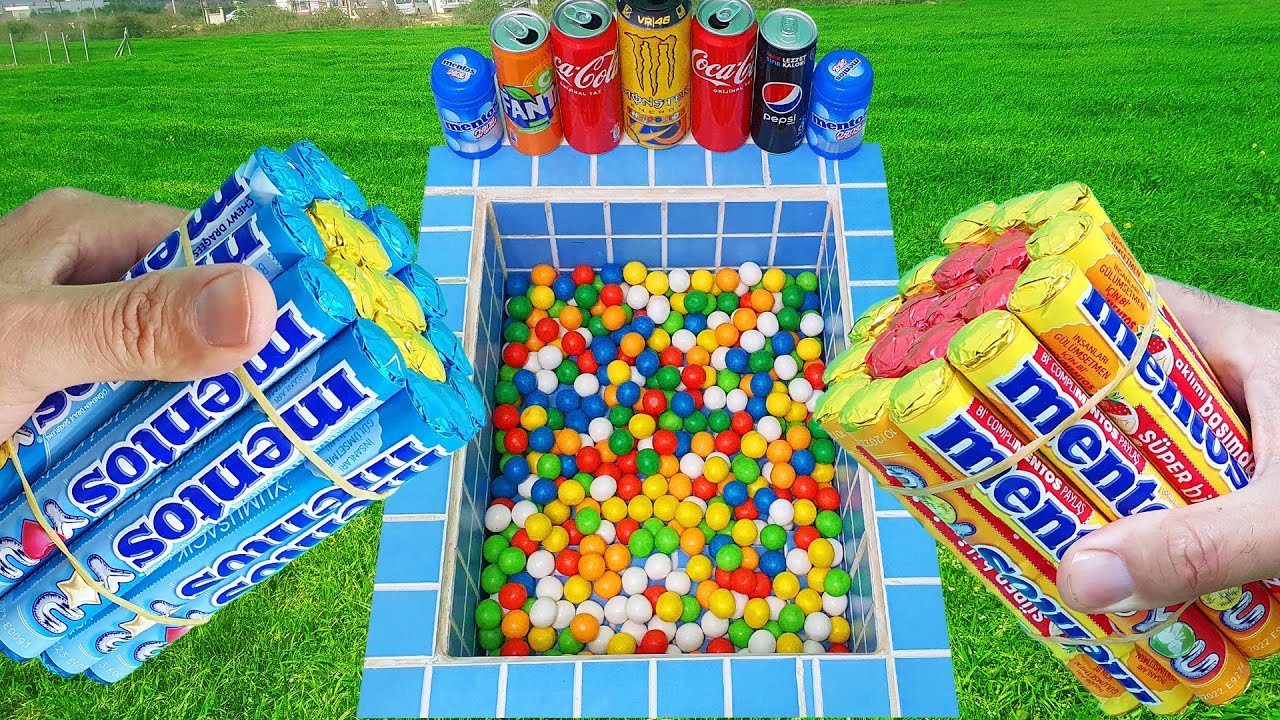 Experiment: Coca Cola of Fanta !! Gum, Pet Cola, 7up, Sprite, Yedigün ...