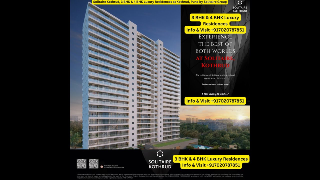 Solitaire Kothrud, 3 BHK & 4 BHK Luxury Residences at Kothrud, Pune by ...