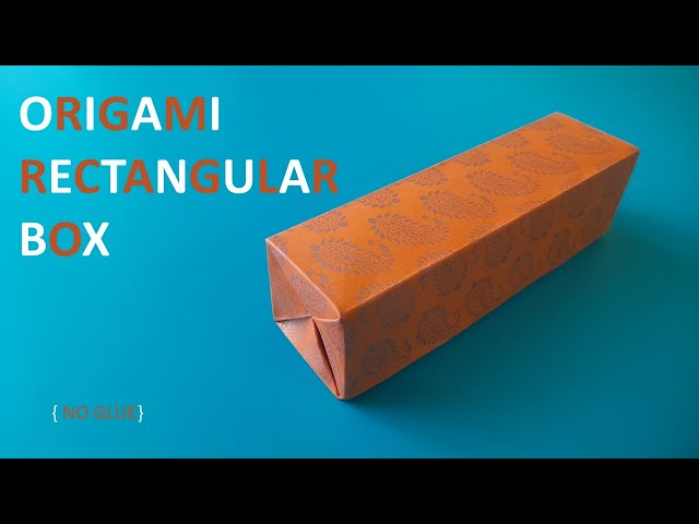 Origami Rectangle Paper Box Rectangular Box Origami Instruction | Free