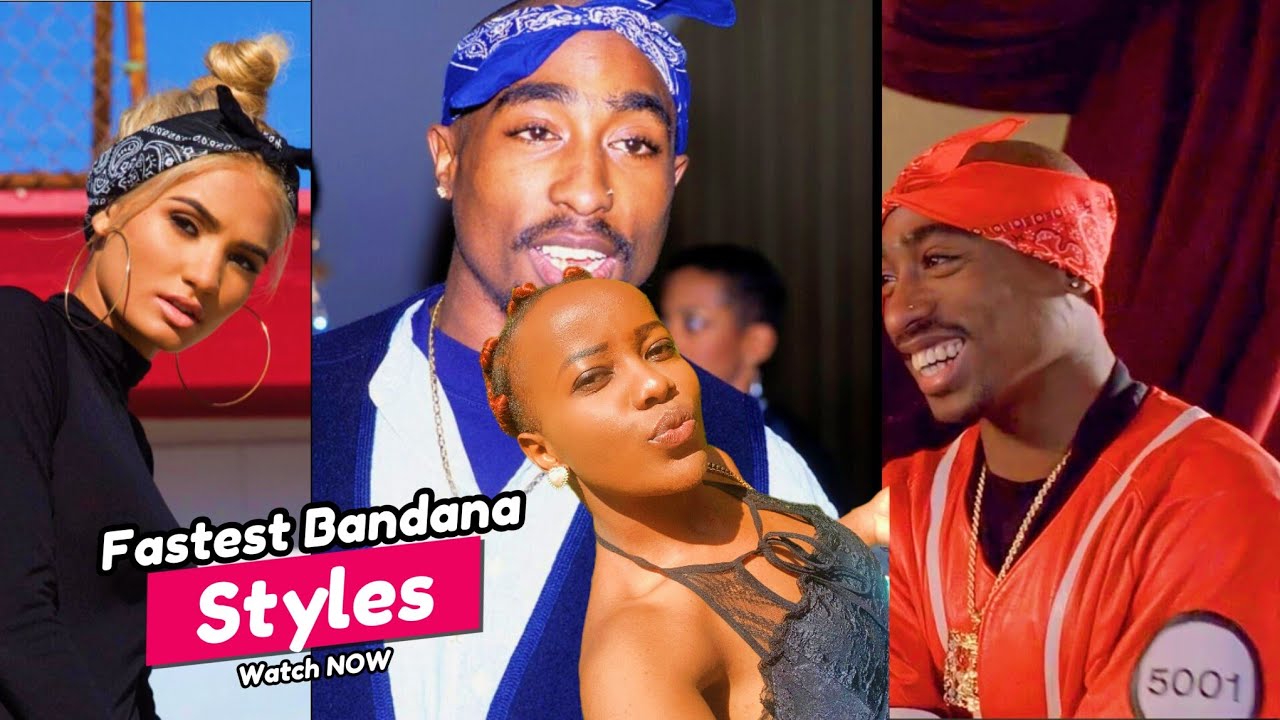 HOW to WEAR a bandana on your head | tupac TWIST | braids - YouTube