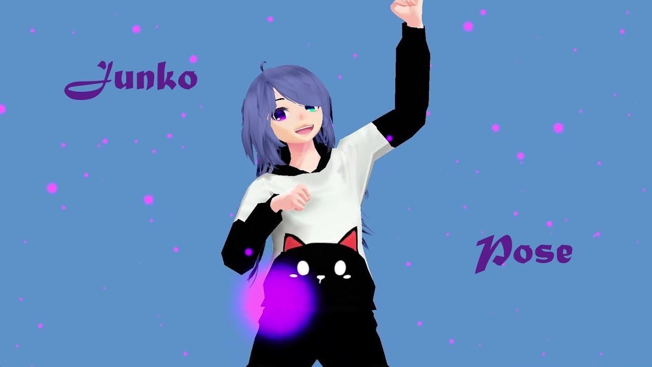 Junko Pose 준코 포즈 || mmd +Model DL - YouTube