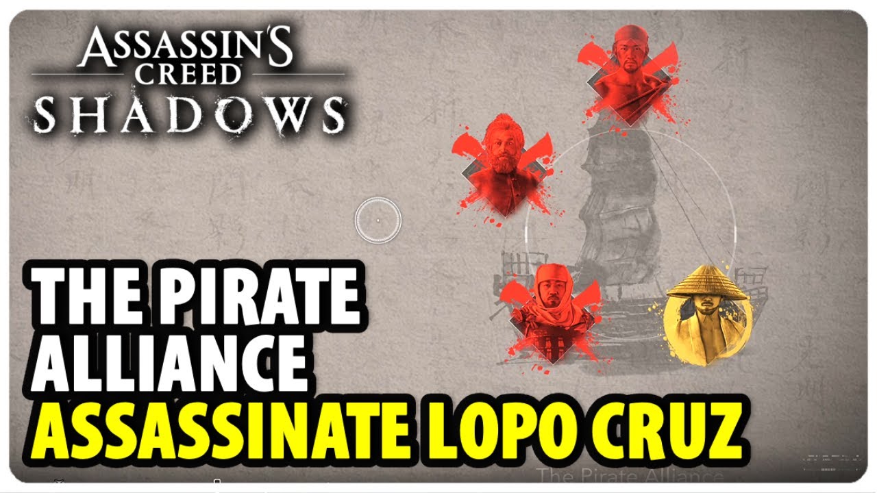 Assassinate Lopo Cruz - The Pirate Alliance | Assassin's Creed Shadows ...