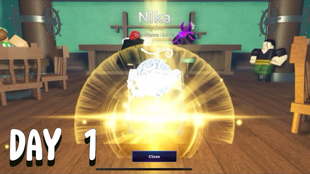 Day 1 of trying to roll nika fruit in fruit battle grounds - YouTube