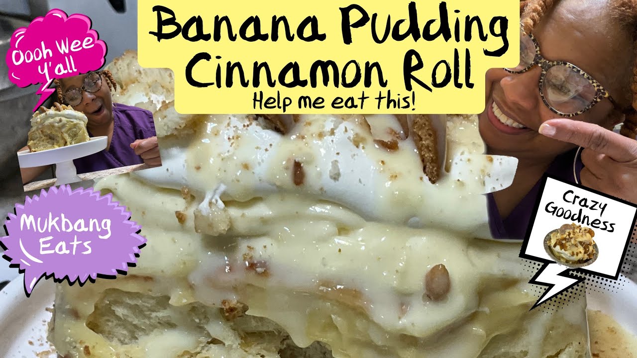 Who's Gonna Help Me Eat This " Banana Pudding Cinnamon Roll"? I Need ...