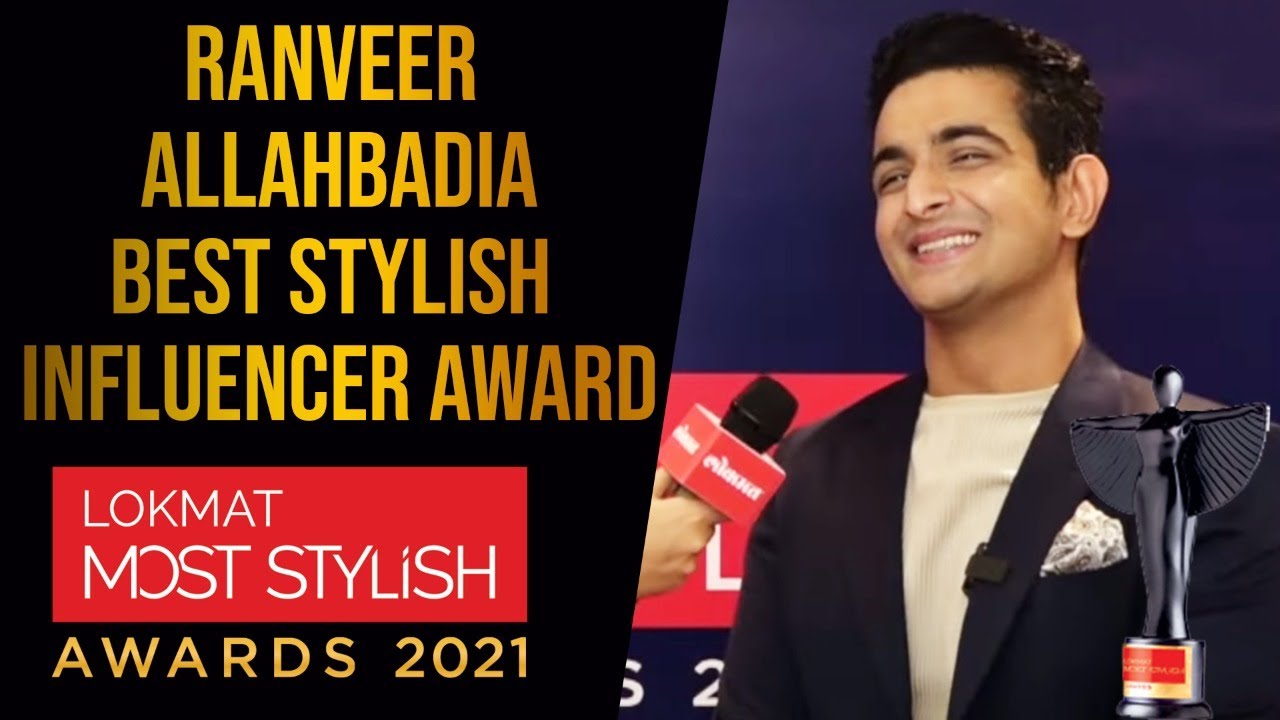 Ranveer Allahbadia (Beer Biceps)wins the Best Stylish Influencer Award ...
