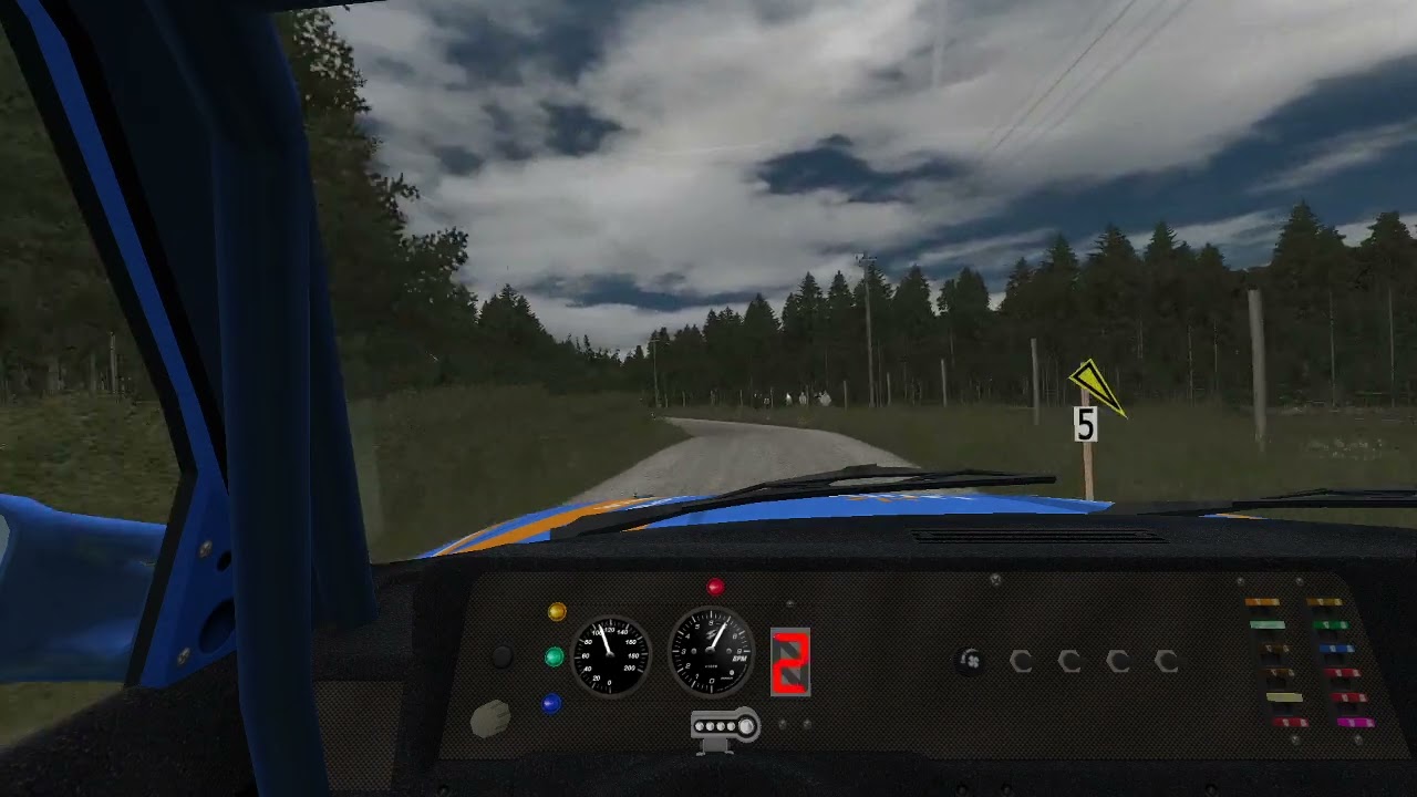Richard Burns Rally | Volvo 242 | Real Dash | Simhub - YouTube