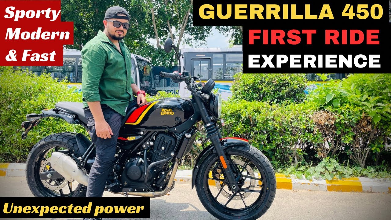 The Royal Enfield Guerrilla 450 ride review || Royal Enfield Guerrilla ...
