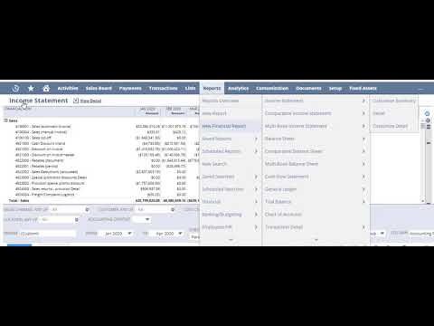 NetSuite - Financial Reports Overview - YouTube