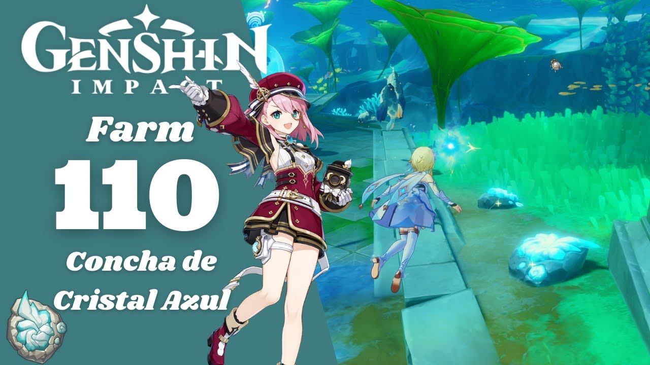 Rota de FARM de Conchas de Cristal Azul - Genshin Impact! - YouTube