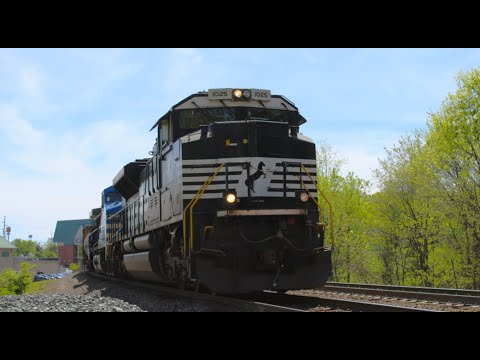 NS 178 w/ NS 1025, NS 3990, & UP 7309 @ Cresent Springs, KY. - YouTube