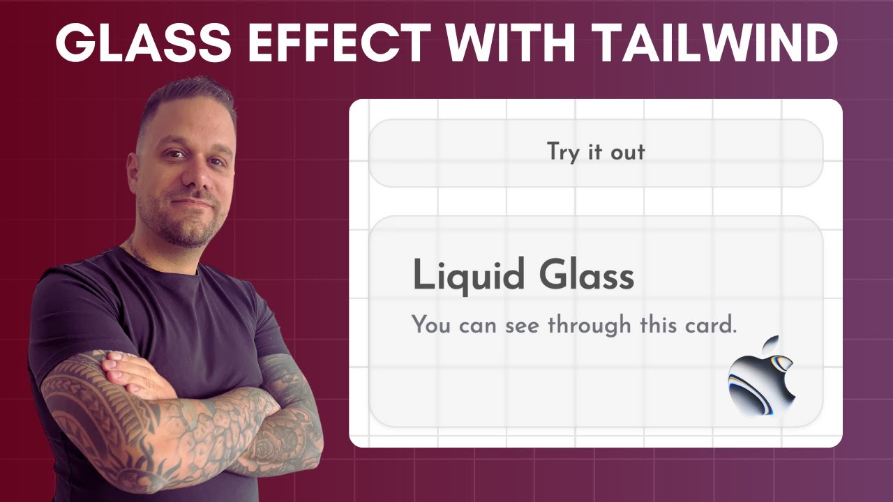 I Built Glass Effect like Apple's with Tailwind CSS in Minutes - YouTube