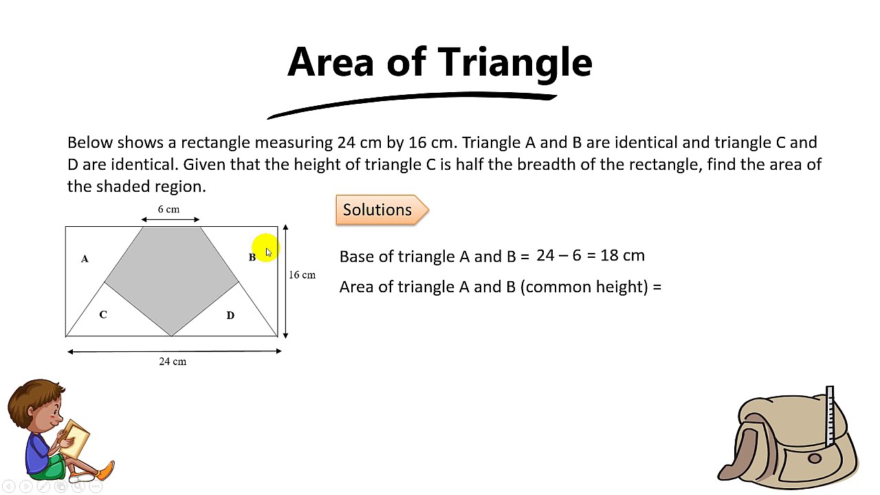 Can You Solve This Tricky Area of Triangles Question? - YouTube