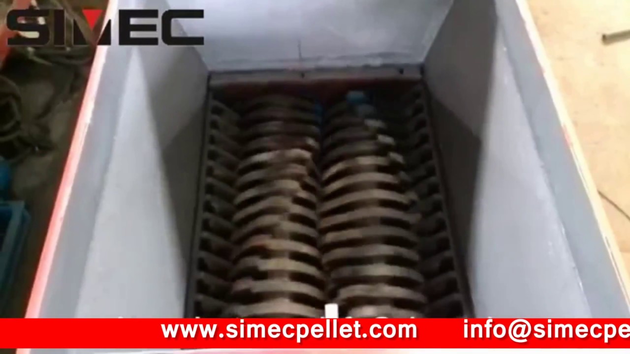 Building Template Shredder with Double Shaft, Plywood Primary Shredder ...