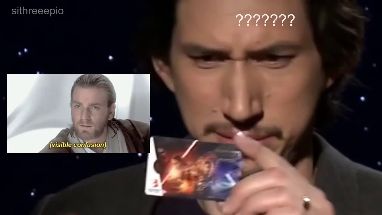 Adam Driver being confused in a Star Wars interview for 22 seconds ...