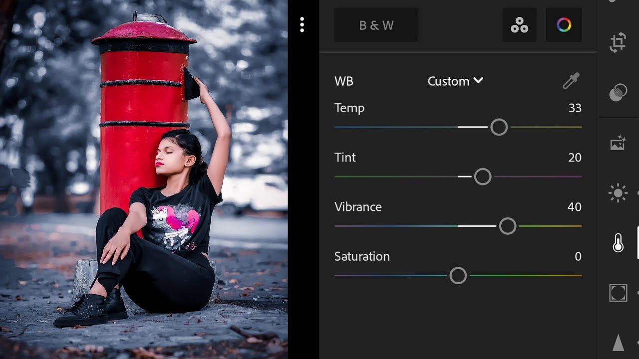 Mody black and blue color grading Lightroom || Lightroom color grading ...