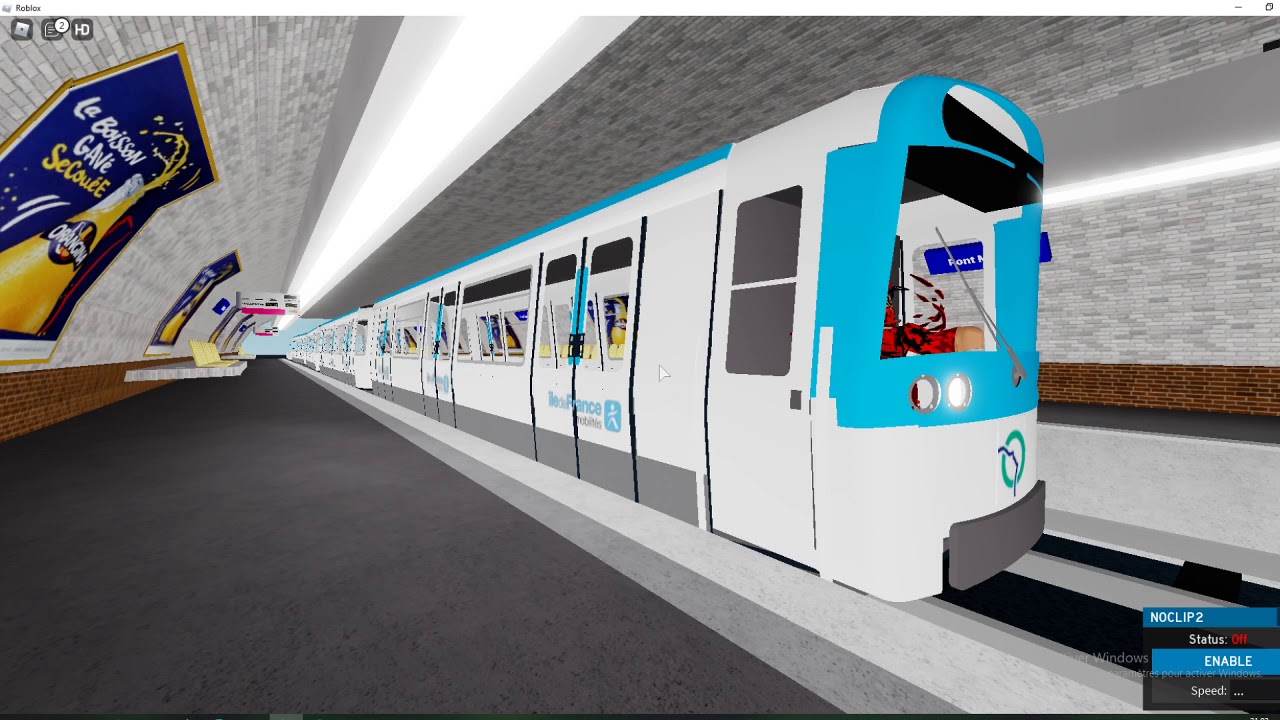 Départ d'un MF77 Ile de France Mobilité (Nouveau Jeu Roblox Ligne 7 ...