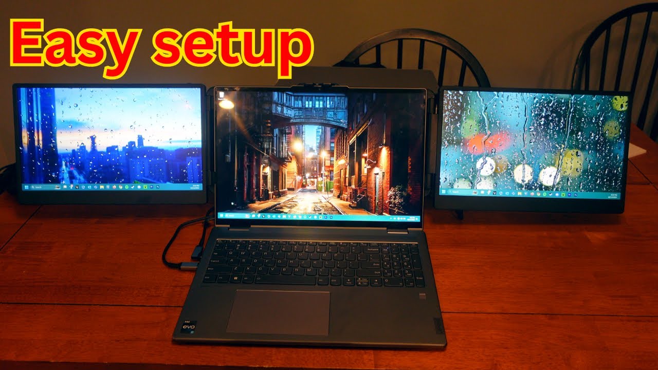 CIDETTY triple Monitor computer screen Review, works awesome - YouTube