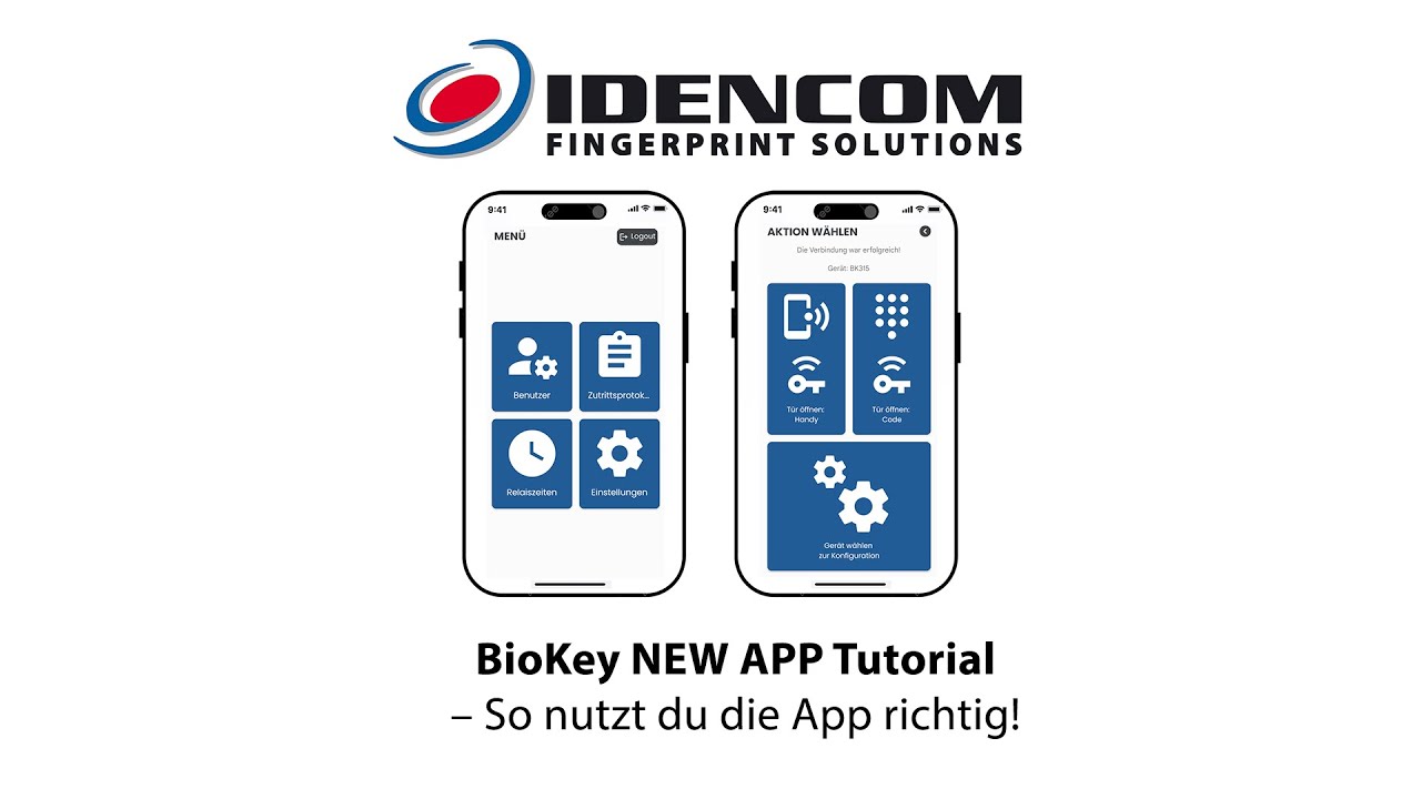 BioKey NEW App Video Tutorial - So nutzt du die App richtig! - YouTube