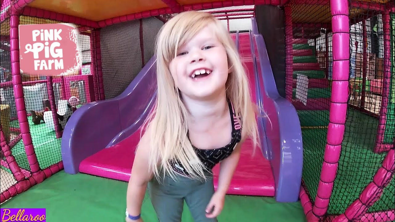 PINK PIG FARM | Indoor & Outdoor play | Family Fun - YouTube