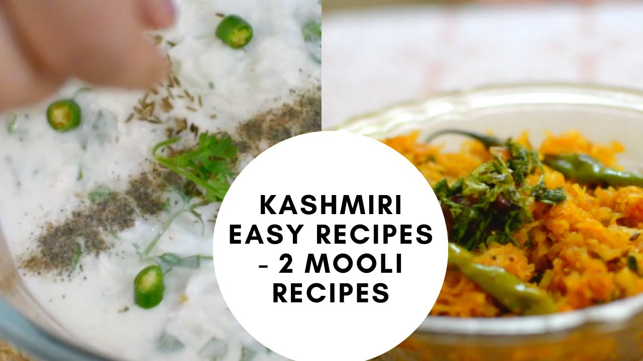 2 Easy Kashmiri Recipes feat. Mooli/Radish Raita & Chutney| Kadambary's ...