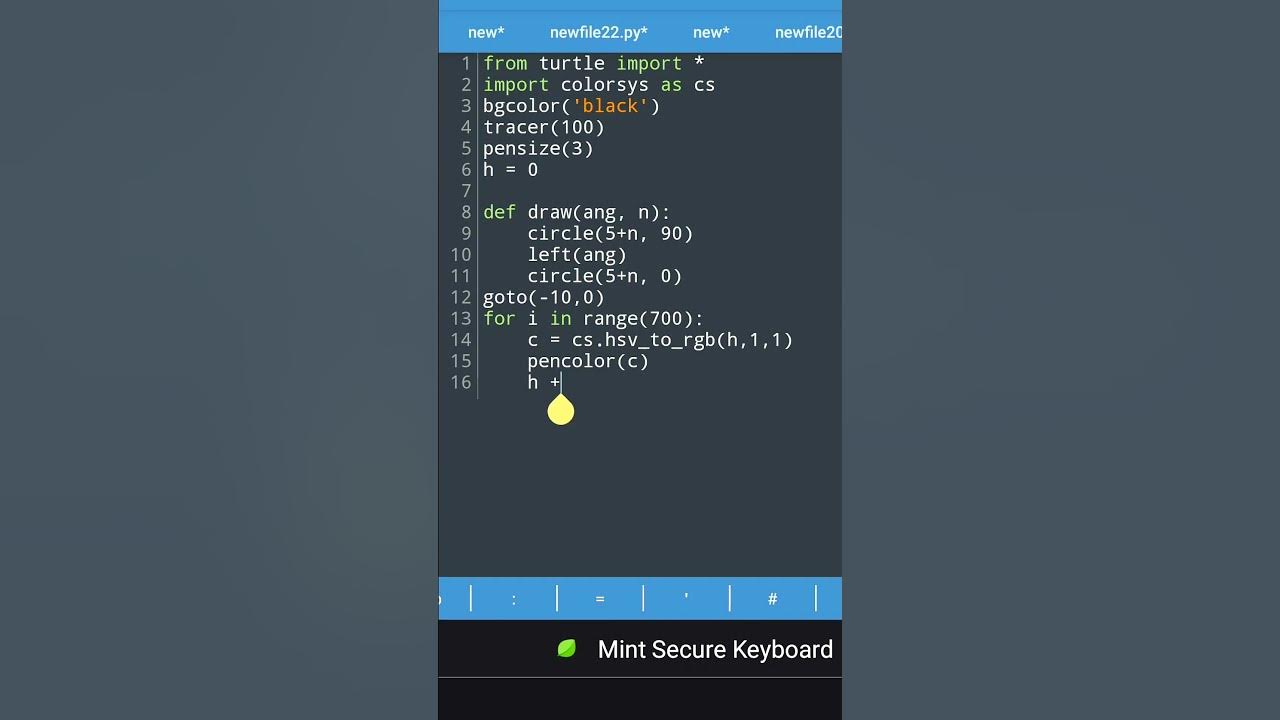 How to draw using python turtle🐍🐢 | python #shorts #programming #turtle #python - YouTube