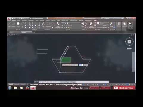 Autocad 2016 Tutorial for Beginners 6 How to use Crossing Window Selection - YouTube