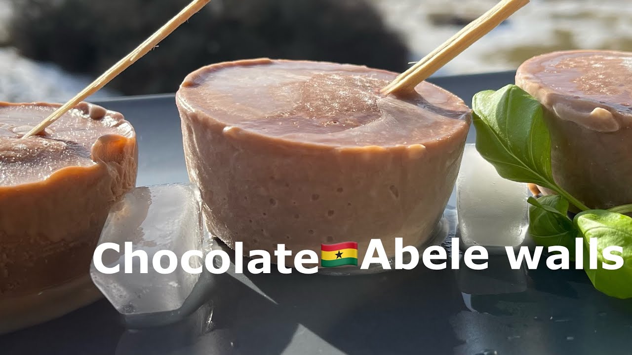 Ghanaian Chocolate Ice Cream | Abele Walls | Choco Abele | Recipe ...