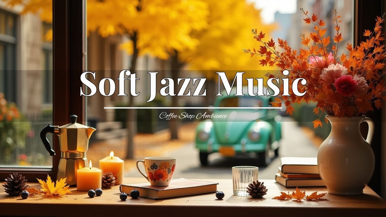 Soft Jazz Music for Study,Work,Focus ☕ Cozy Night Cafe Shop ~ Relaxing ...