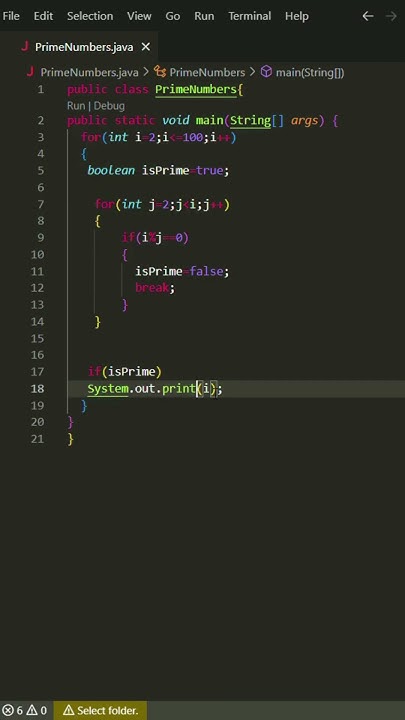 Prime Numbers In Java Coding Javaclass Javaforbeginners Java Programming Javaprogramming