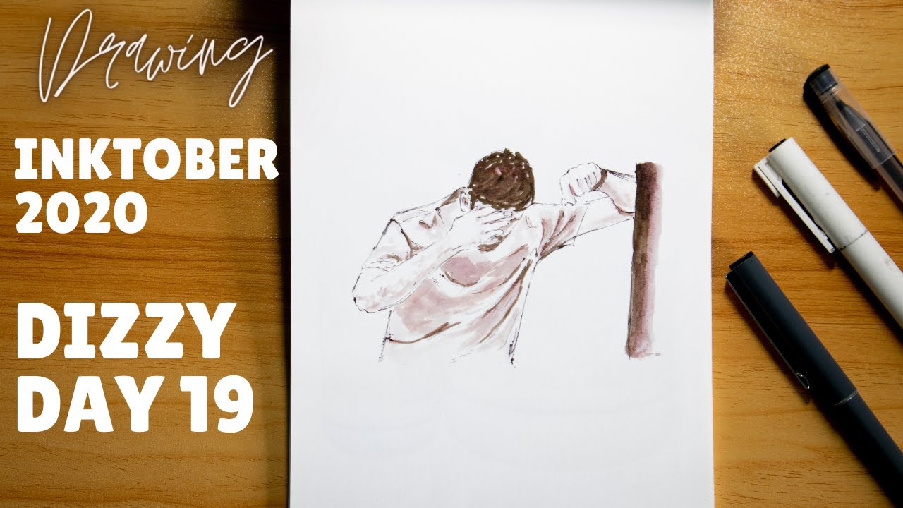 Inktober 2020 Day 19 - "DIZZY" | Dizzy drawing with ink for inktober ...