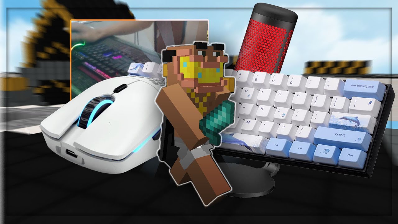 Keyboard + Mouse ASMR Sounds (Handcam) | 3fmc Bedwars - YouTube