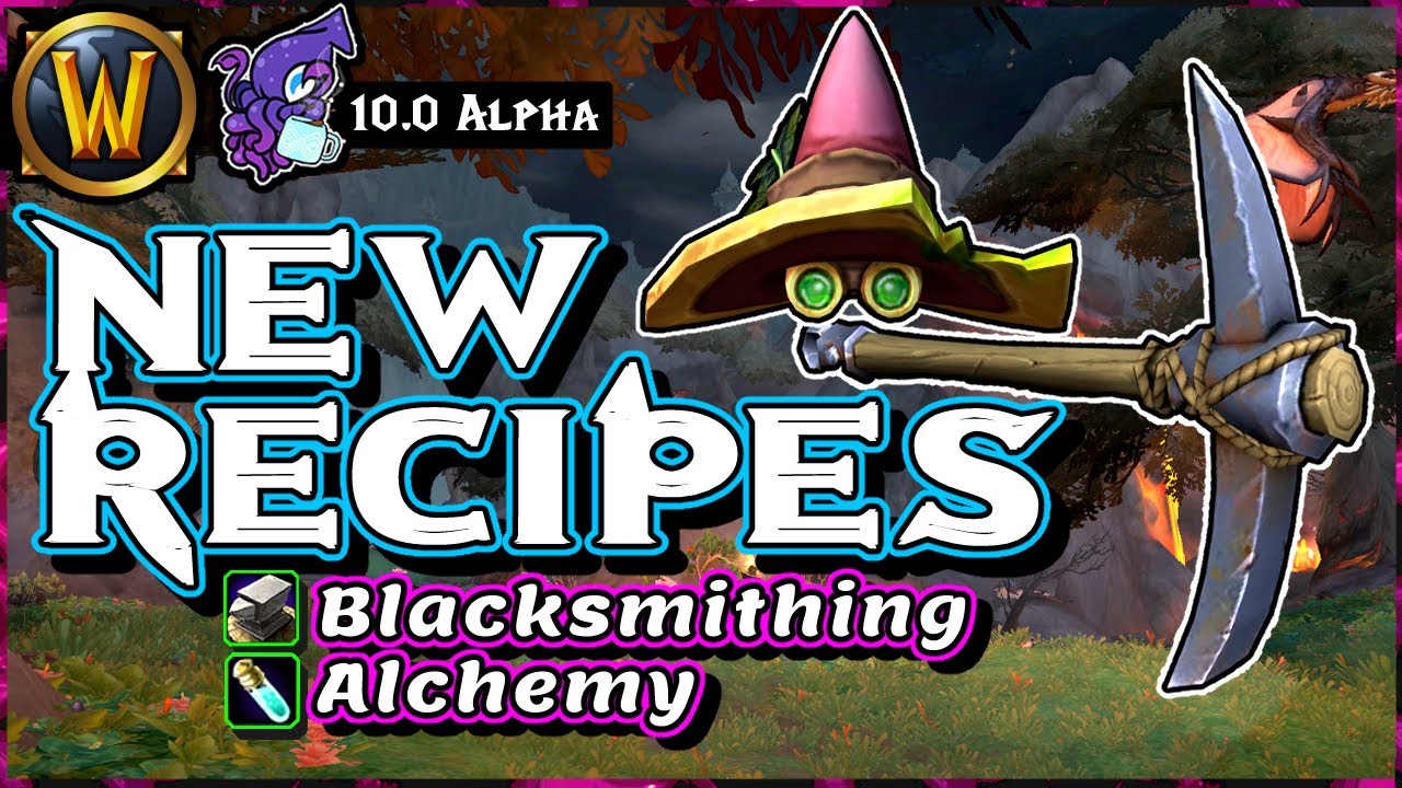 NEW Blacksmithing & Alchemy Recipes 🐲 Dragonflight Alpha - YouTube