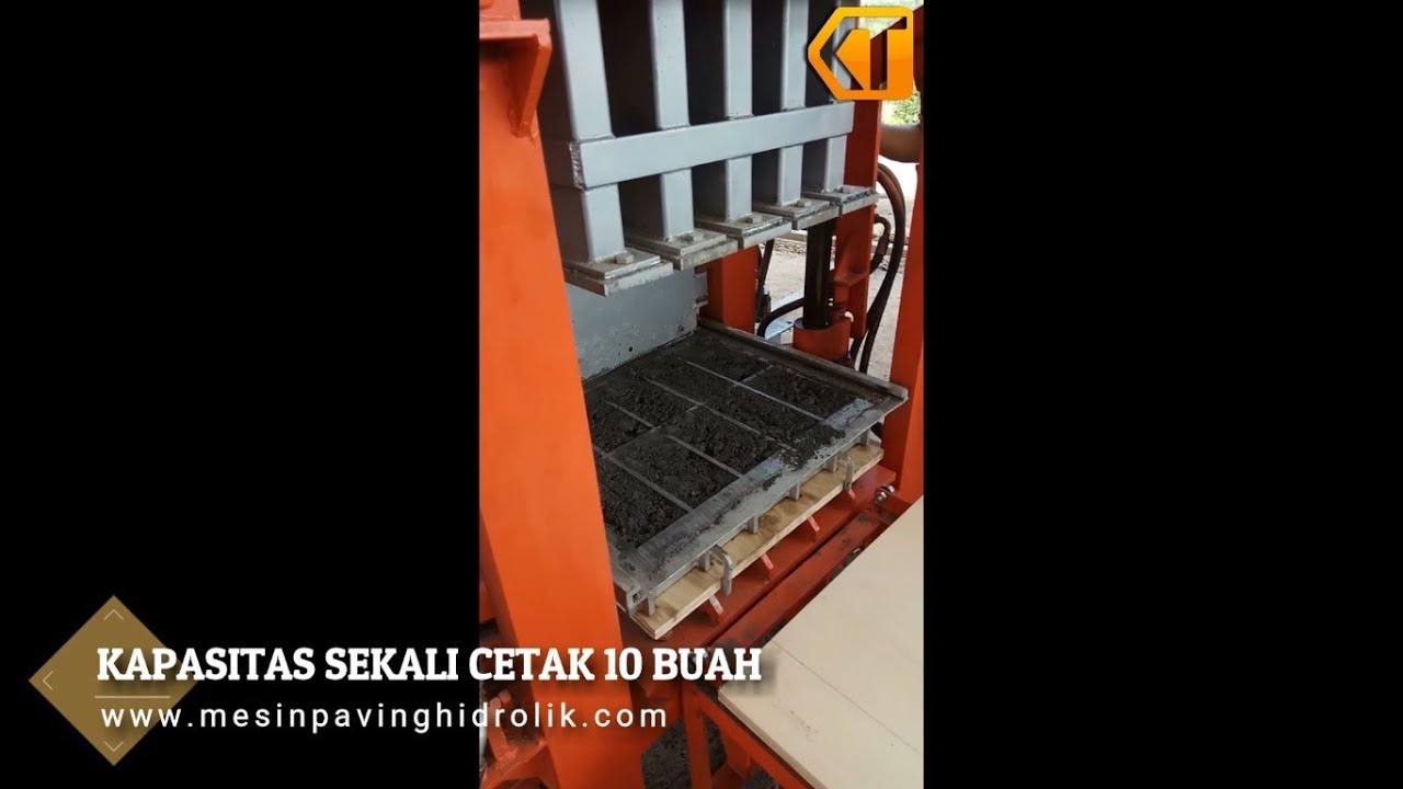 Mesin Cetak Paving Block Otomatis - YouTube