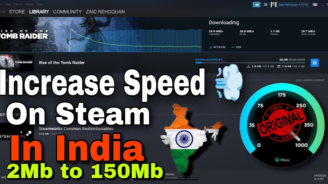 How To Increase Fix Steam Downloading Speed In INDIA 100KB To 20 how-to-increase-fix-steam-downloading-speed-in-india-100kb-to-20