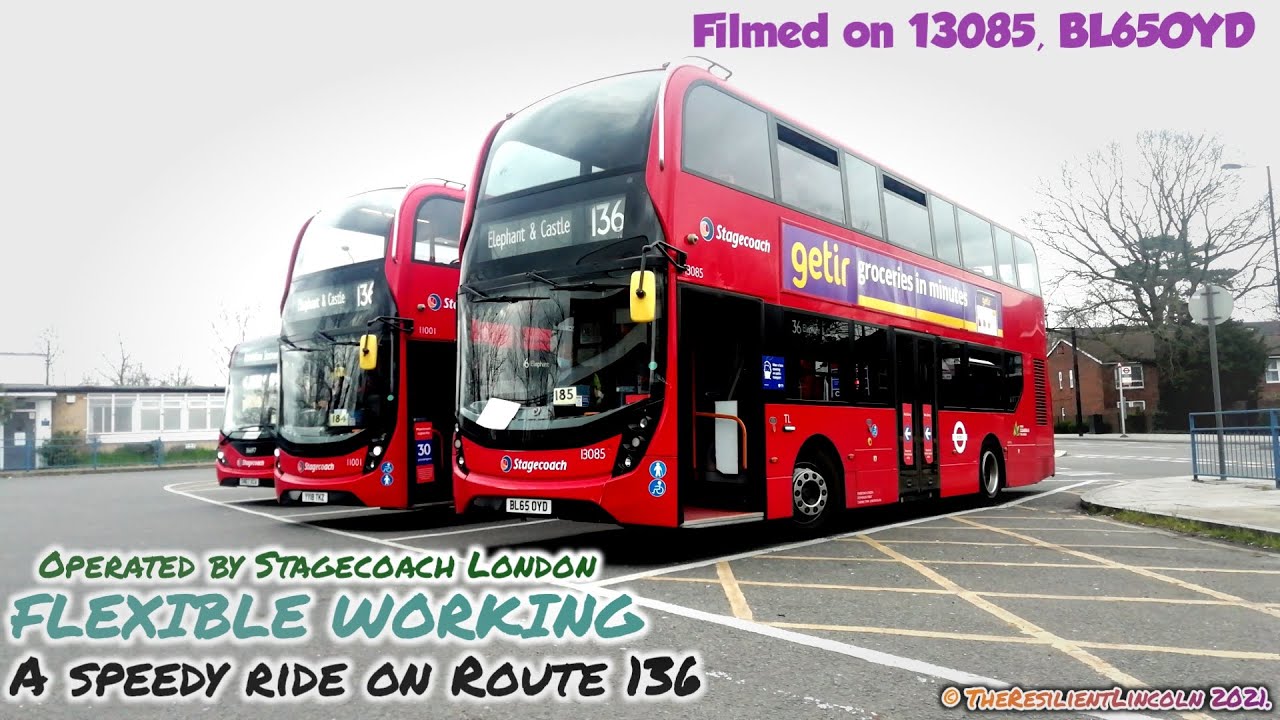*FLEXIBLE* || Bus Journey on the 136 - 13085 (BL65OYD) - YouTube