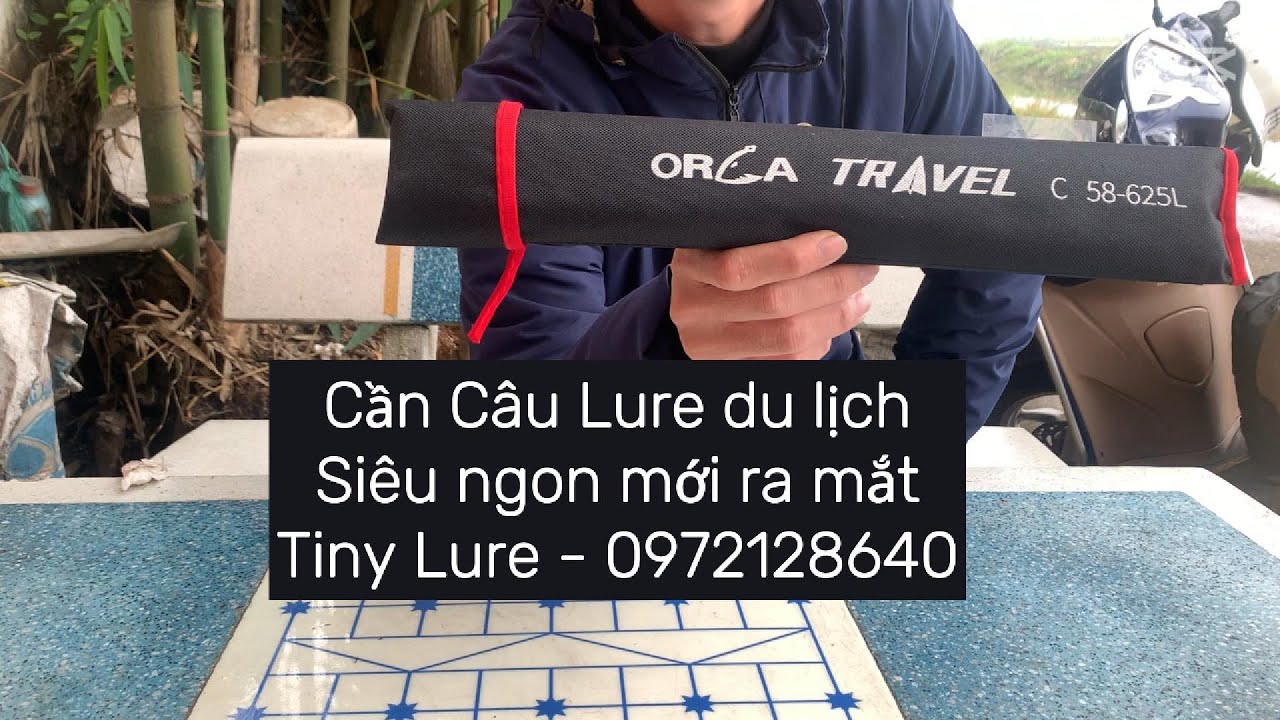 Cần Câu Lure máy ngang Orca Travel C58-625L ( 5 khúc, siêu gọn nhẹ ) - YouTube