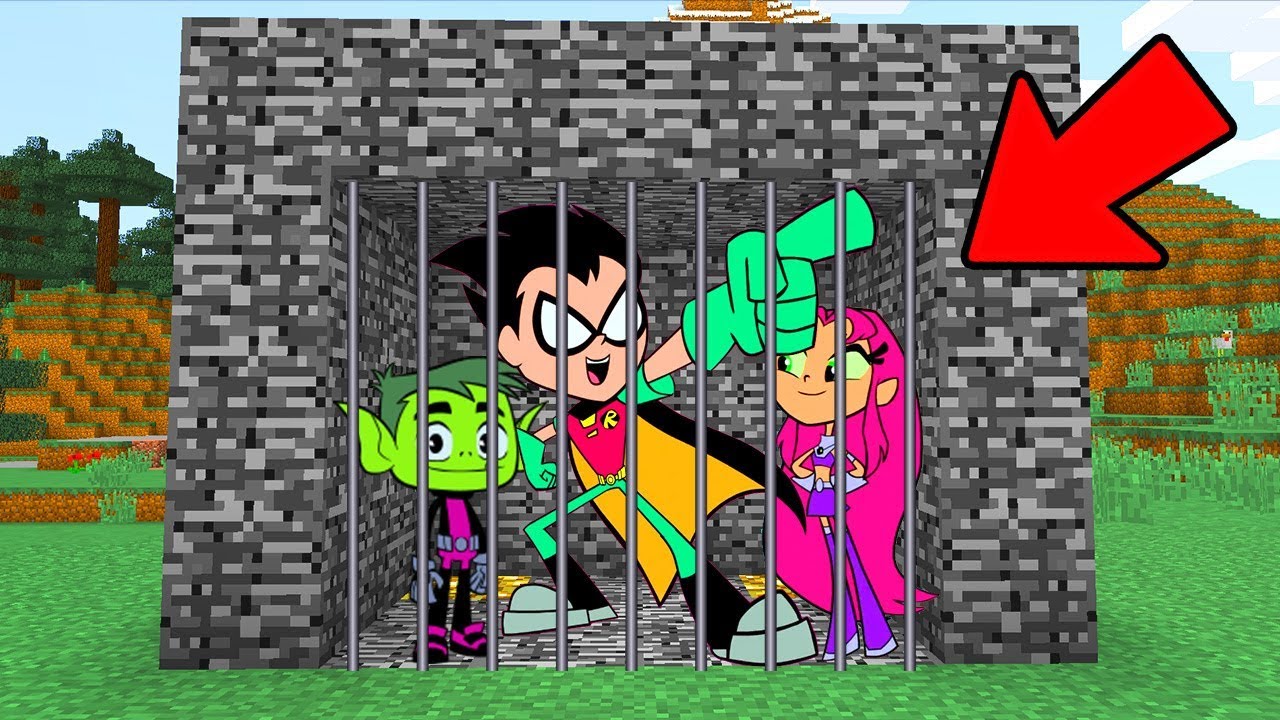 Minecraft Teen Titans GO - We TRAPPED Teen Titans Go in Minecraft ...
