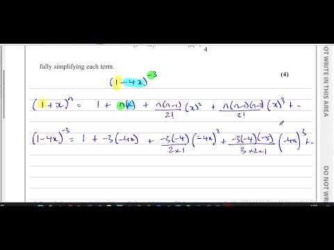 WMA14/01 (Edexcel) IAL P4 January 2024, Q1, Binomial Expansion